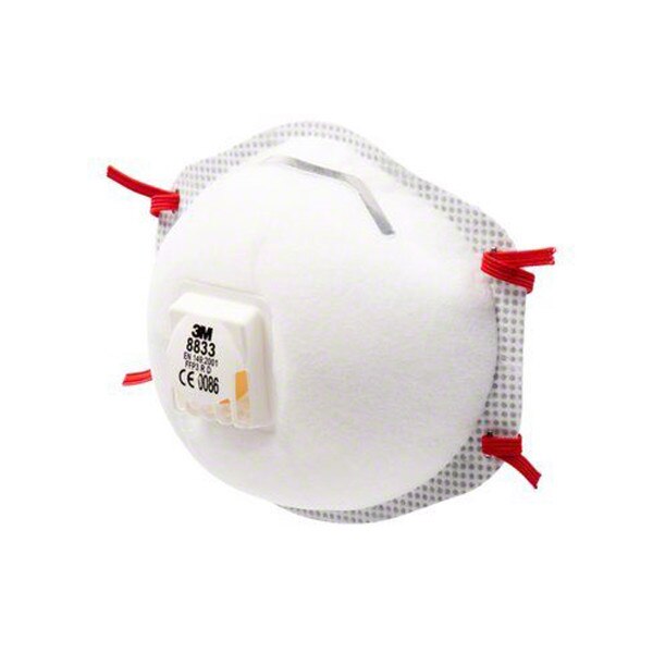3M 8833 Disposable P3 Dust Mask | Stonetools Ltd